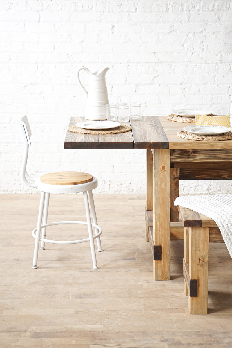 The Gather - Farm Style Table and Bench - Handmade in USA – Urban Billy
