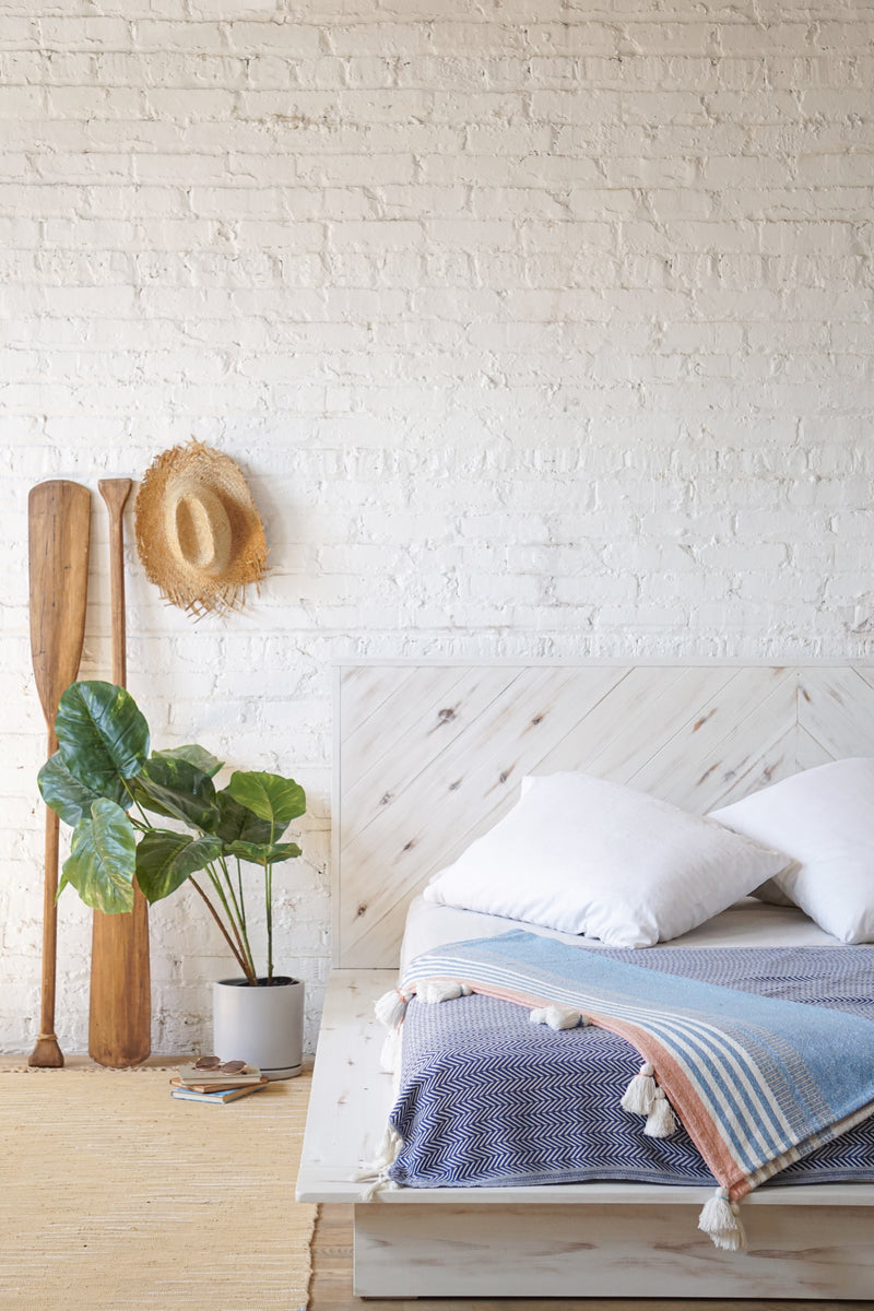 The Chevron Low Pro - Platform Bed Frame - Modern Rustic - Handmade in ...